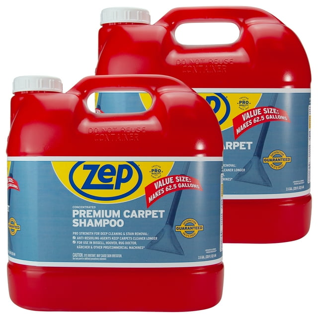 Zep Premium Carpet Shampoo - Deep Cleaning, Stain Removal, Foam ...