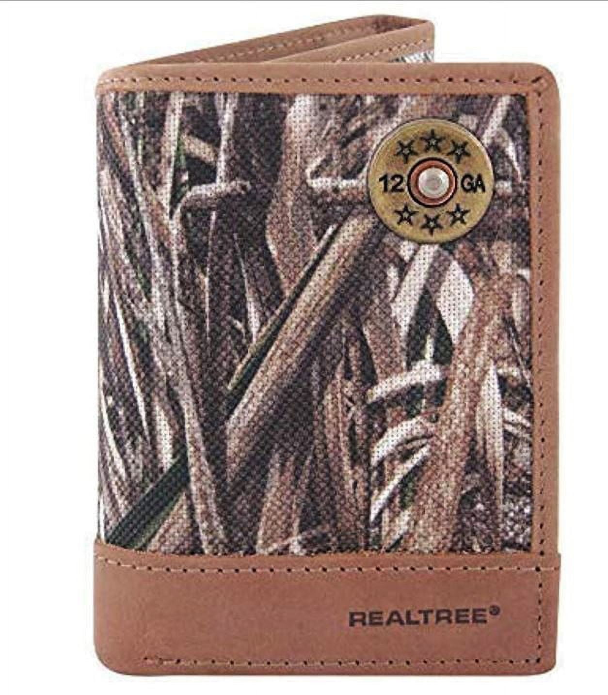 Zep-Pro Mens Realtree Nylon and Leather Tri-fold Shotgun Shell Concho ...