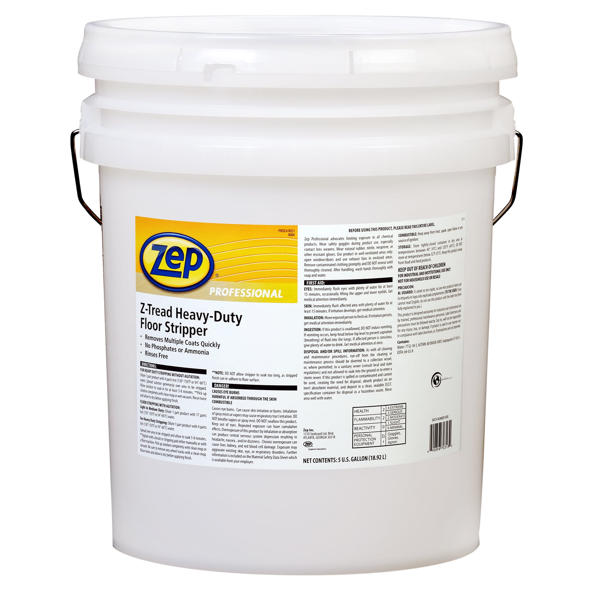 Zep Professional - 5 Gallon (1 Pail) R03135 - Z-Tread Heavy Duty ...