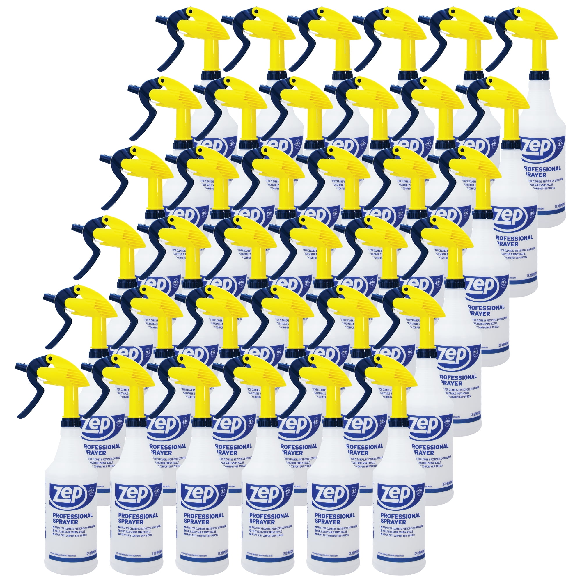 Zep Pro 32 oz HD Clearing Sprayer Bottle, Adjustable Nozzle, Case of 36 ...