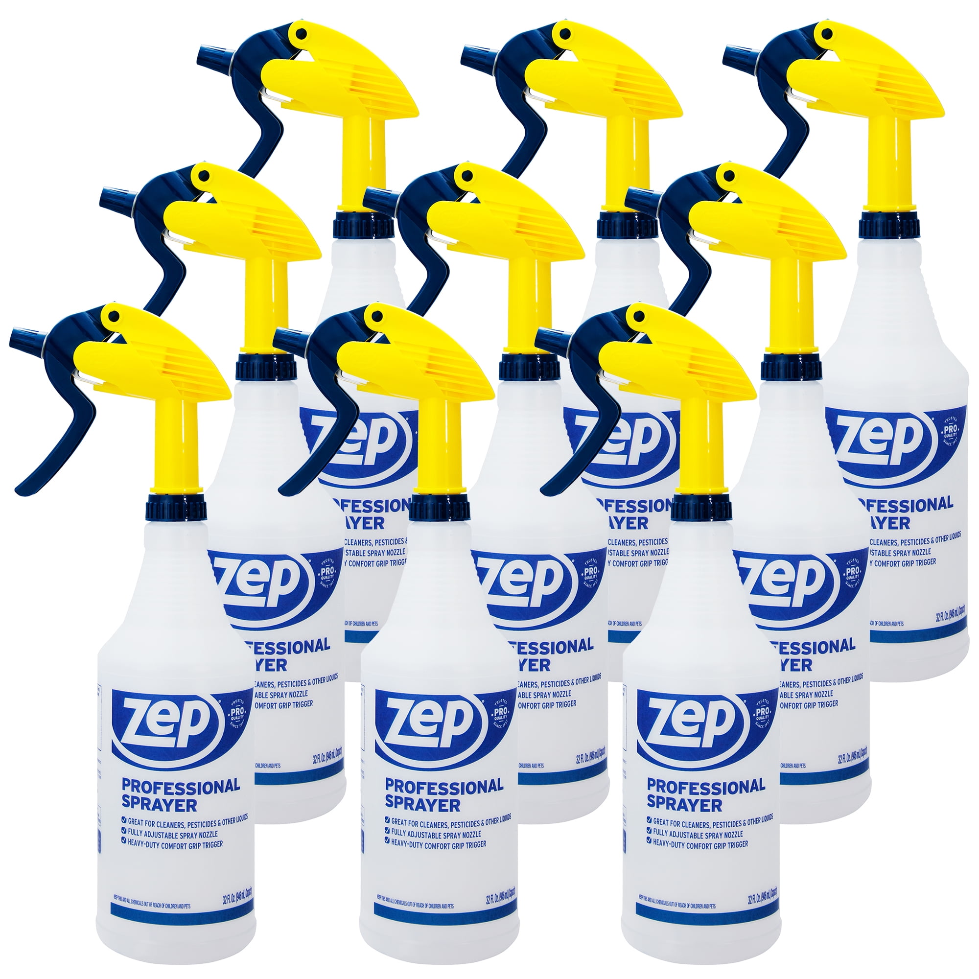 Zep Sprayer Bottle 32 oz with Adjustable Nozzle Fine Mist to 30 Feet ...