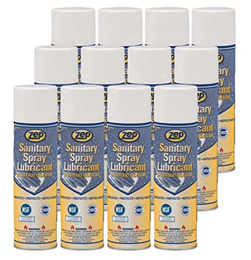 Zep 15 Oz Sanitary Spray Lubricant for Food Industry, Water-Repellent ...