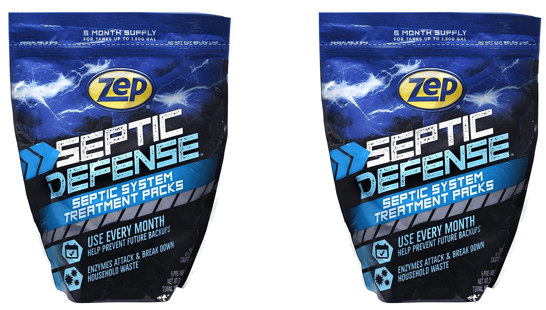 Zep Septic Defense System Treatment Dissolvable Packs - (2 Pack) 1 Year ...