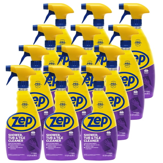 Zep Pro-Grade Shower, Tub & Tile Cleaner - 32oz, Case of 12 - Rust ...