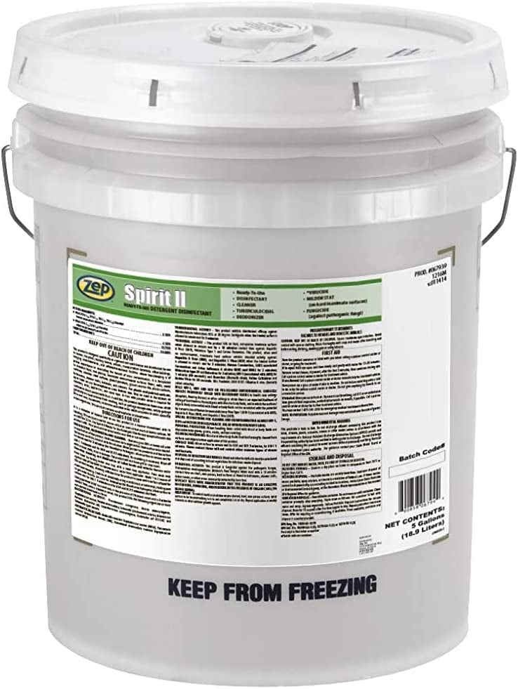 Zep Spirit II Detergent Disinfectant - 5 Gallon (Each) 67939 - Ready-To ...