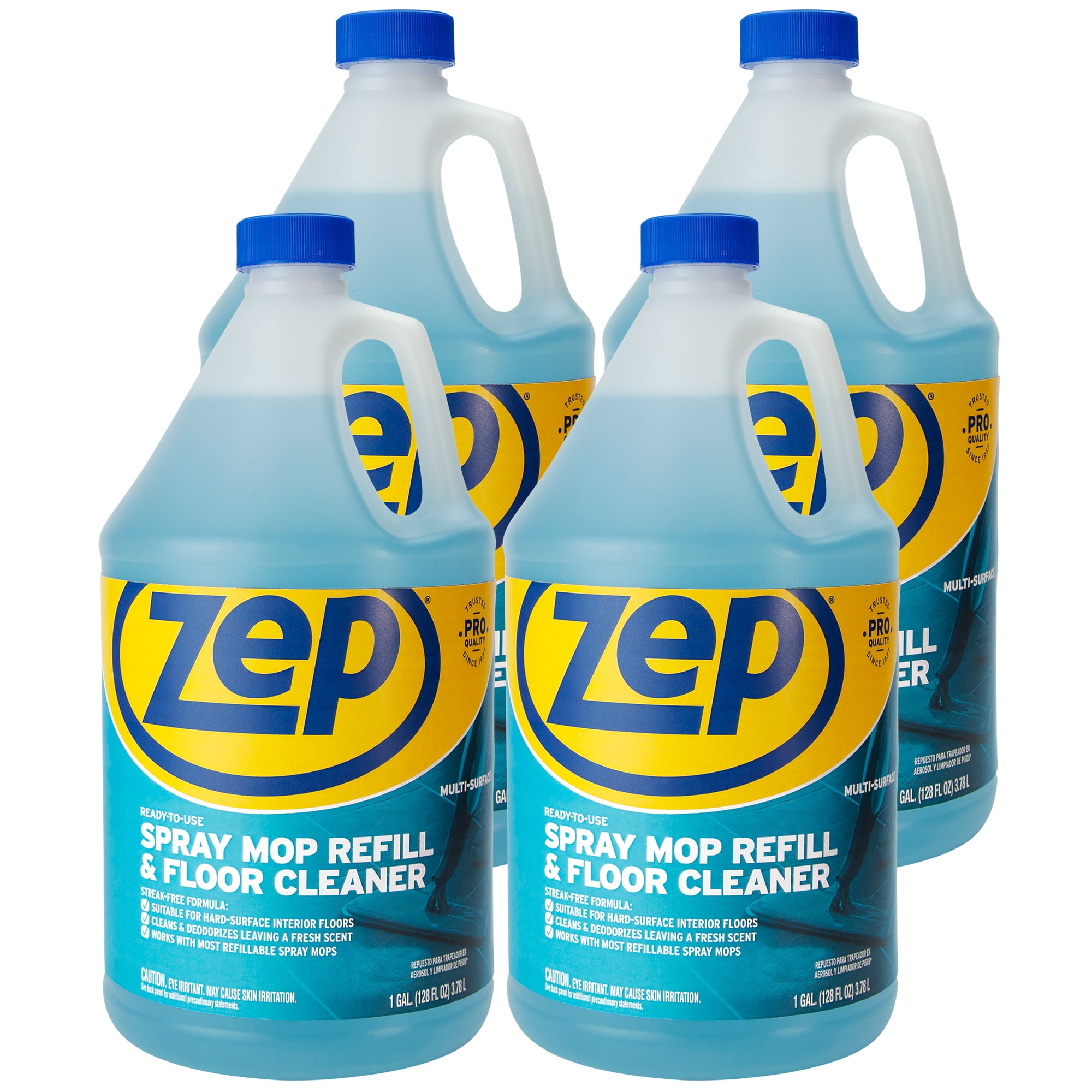 Zep Ready-To-Use Spray Mop Refill, Floor Cleaner, 1 Gallon, Multi ...
