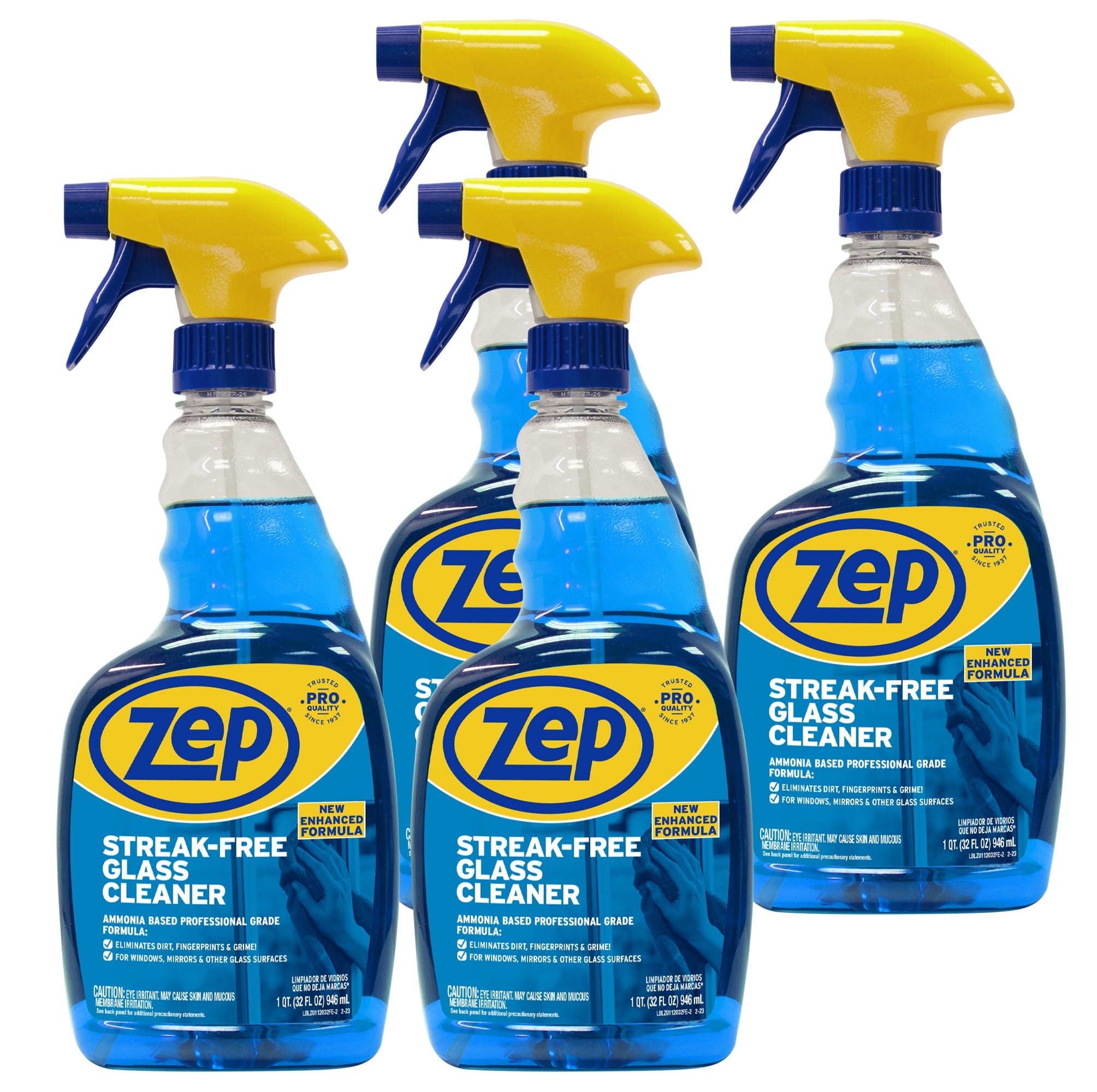 Zep Streak-Free Glass Cleaner - 32 Ounces (Case of 4) ZU112032 - Pro ...