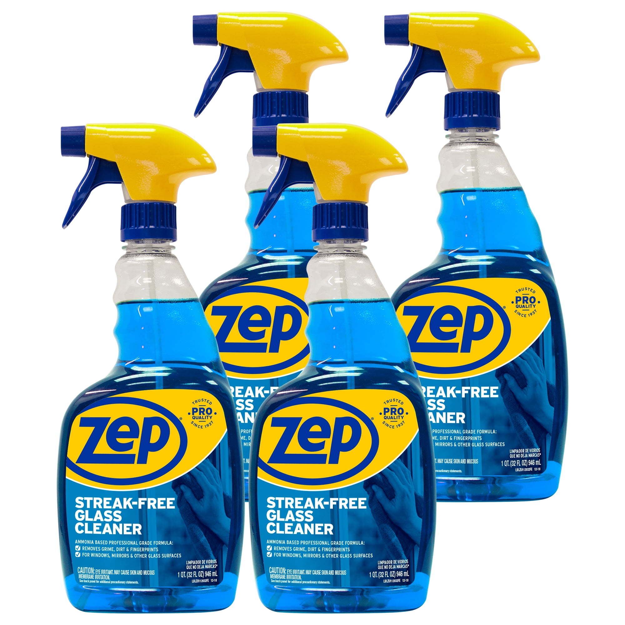 Zep Streak-Free Glass Cleaner - 32 Ounces (Case of 4) ZU112032 - Pro ...