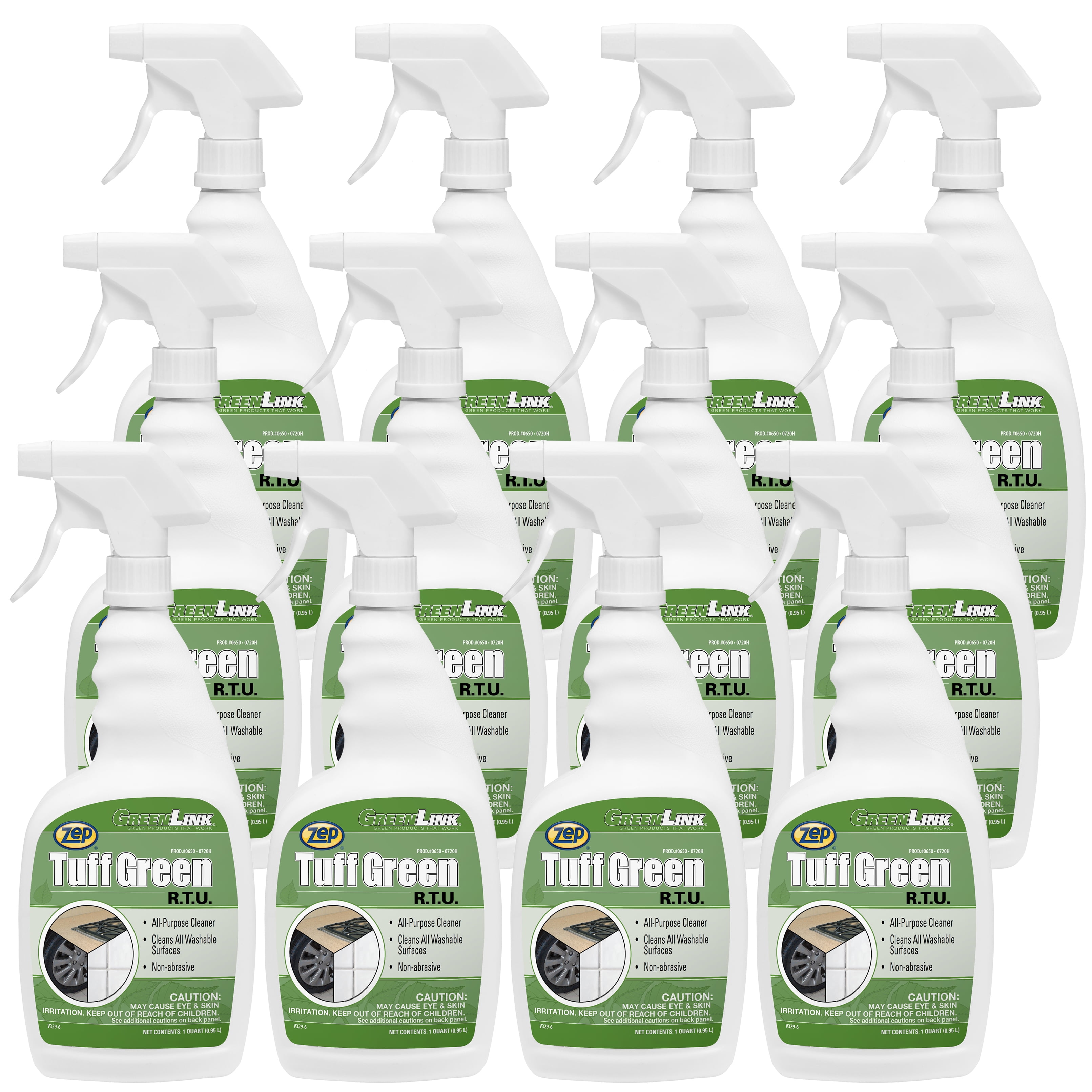 Zep Tuff Green RTU All-Purpose Cleaner - 32 oz (Case of 12) 65009 ...