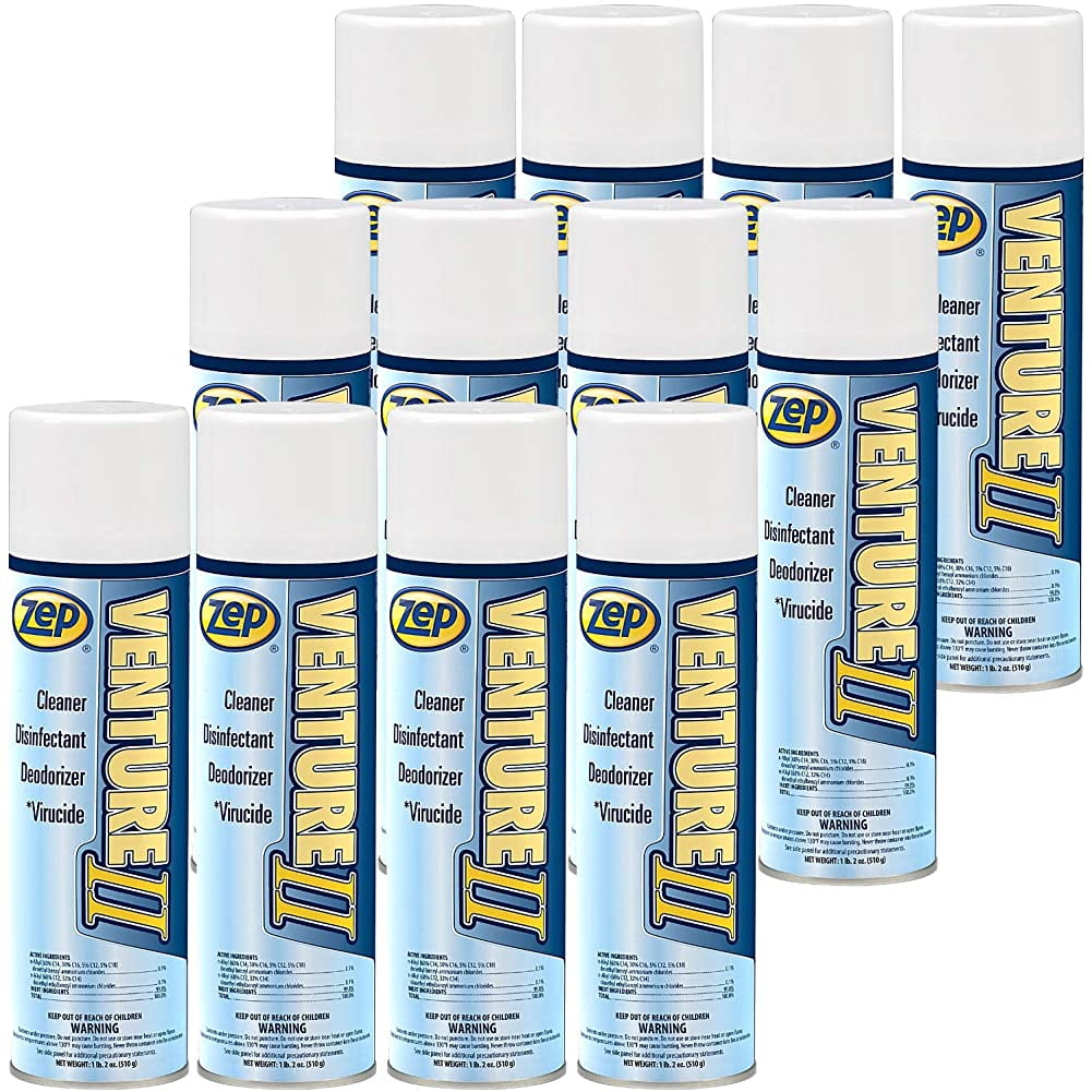 Zep Venture II Multi-Purpose Antibacterial Disinfectant Aerosol Spray ...