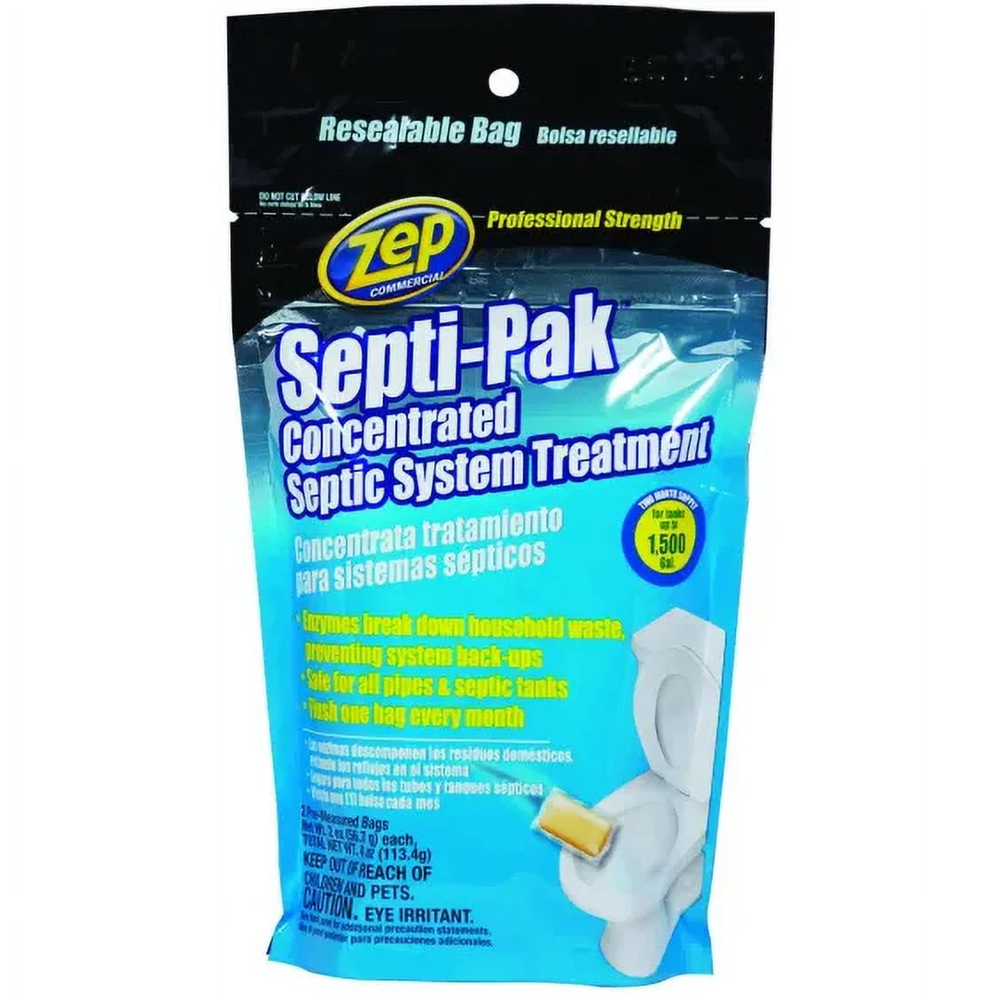 Zep ZSTP2 Enforcer Septi-Pak Series Septic System Treatment, Solid ...