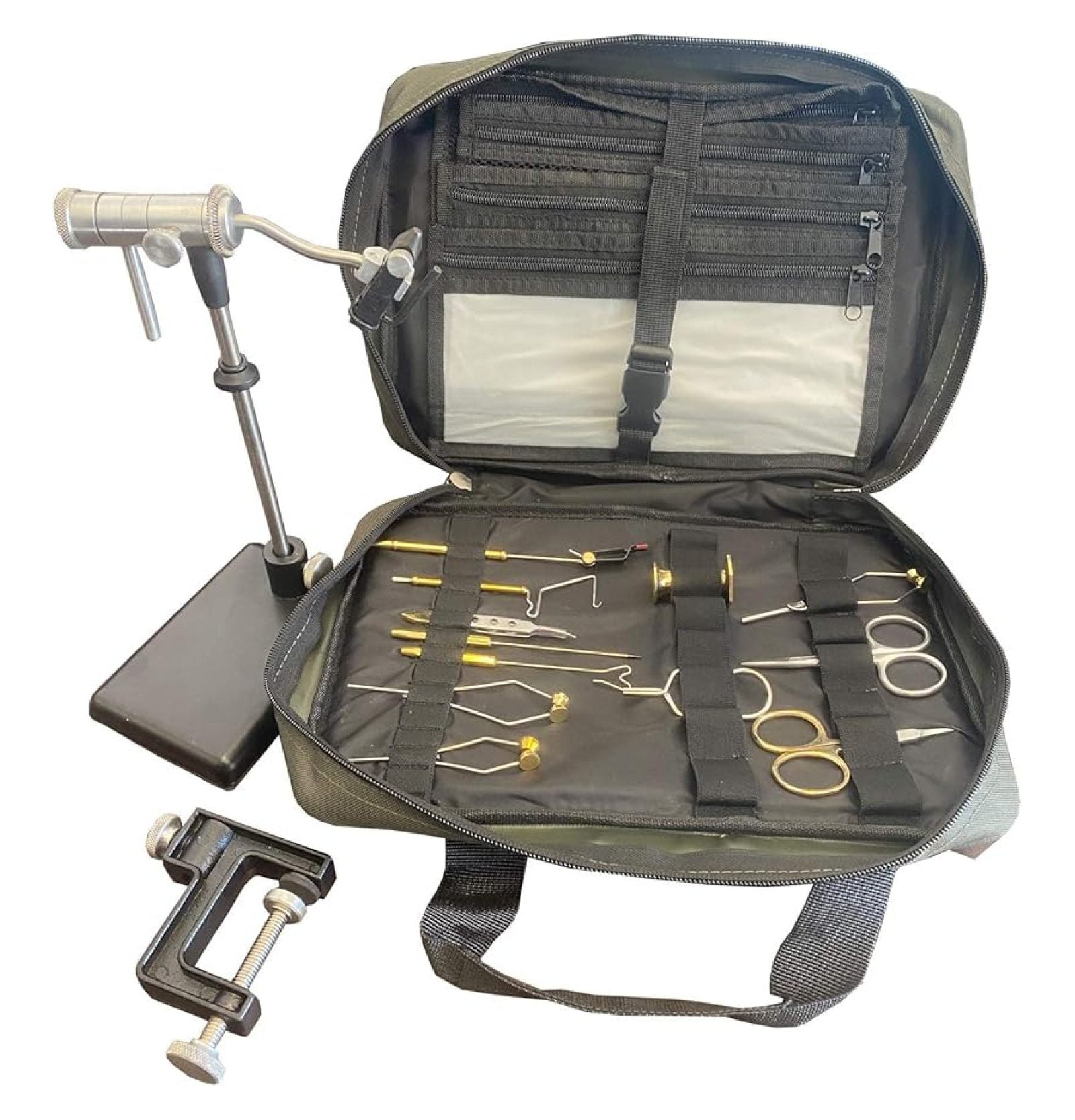 Zephr Travel Fly Tying Kit w/Travel Bag for Fly Tying or Tying Flies ...