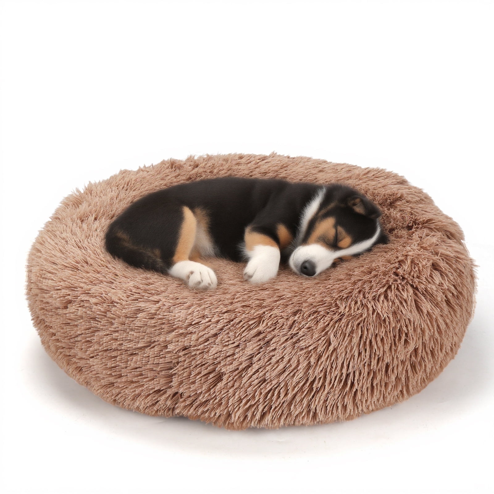 ZephyPaws 24'' Calming Dog Bed & Cat Bed, Anti-Anxiety Donut Dog ...