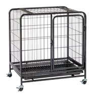 Max&Marlow 24inch Double-Door Dog Crate, Foldable Metal Wire Dog Kennel ...
