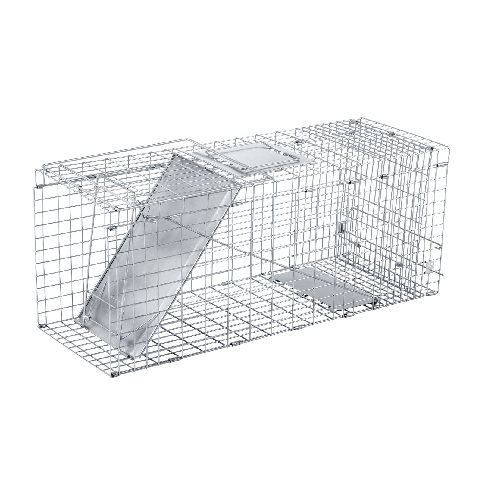 ZephyPaws 32" Live Animal Cage Trap,Heavy Duty Folding Raccoon Traps ...