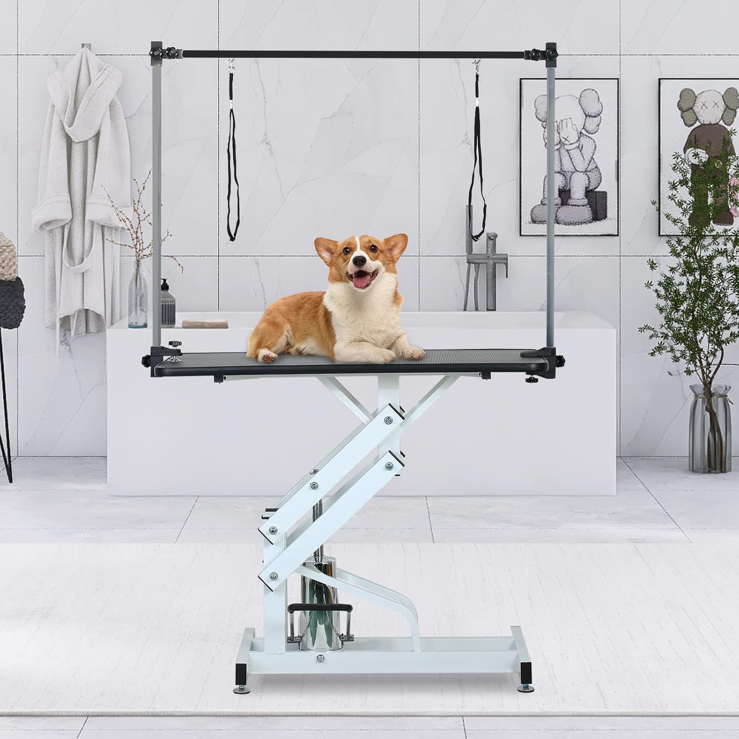 ZephyPaws 43" Pet Dog Grooming Table,Heavy Duty Hydraulic Grooming ...