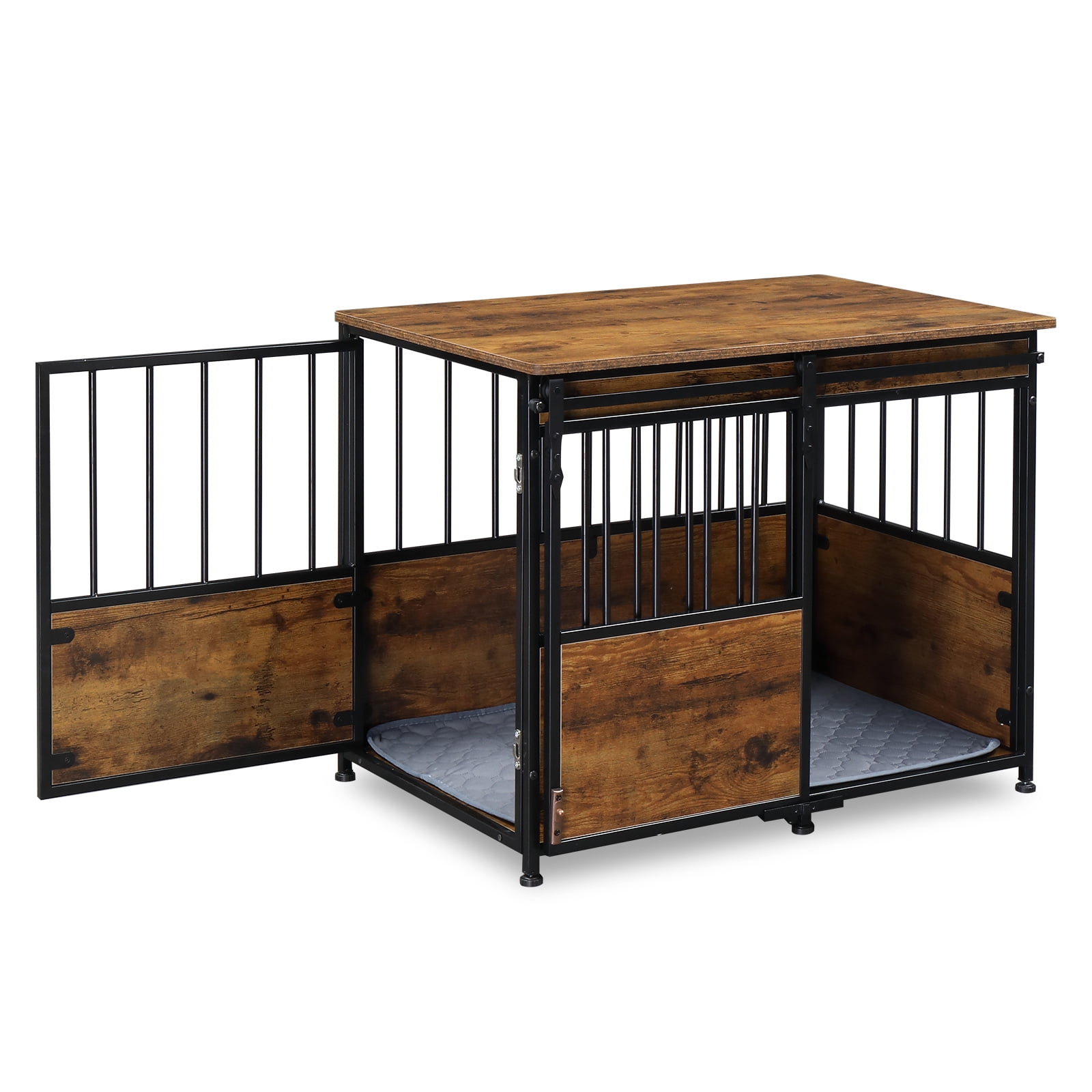 ZephyPaws Dog Crate Furniture with Cushion for Large Medium Dogs ...