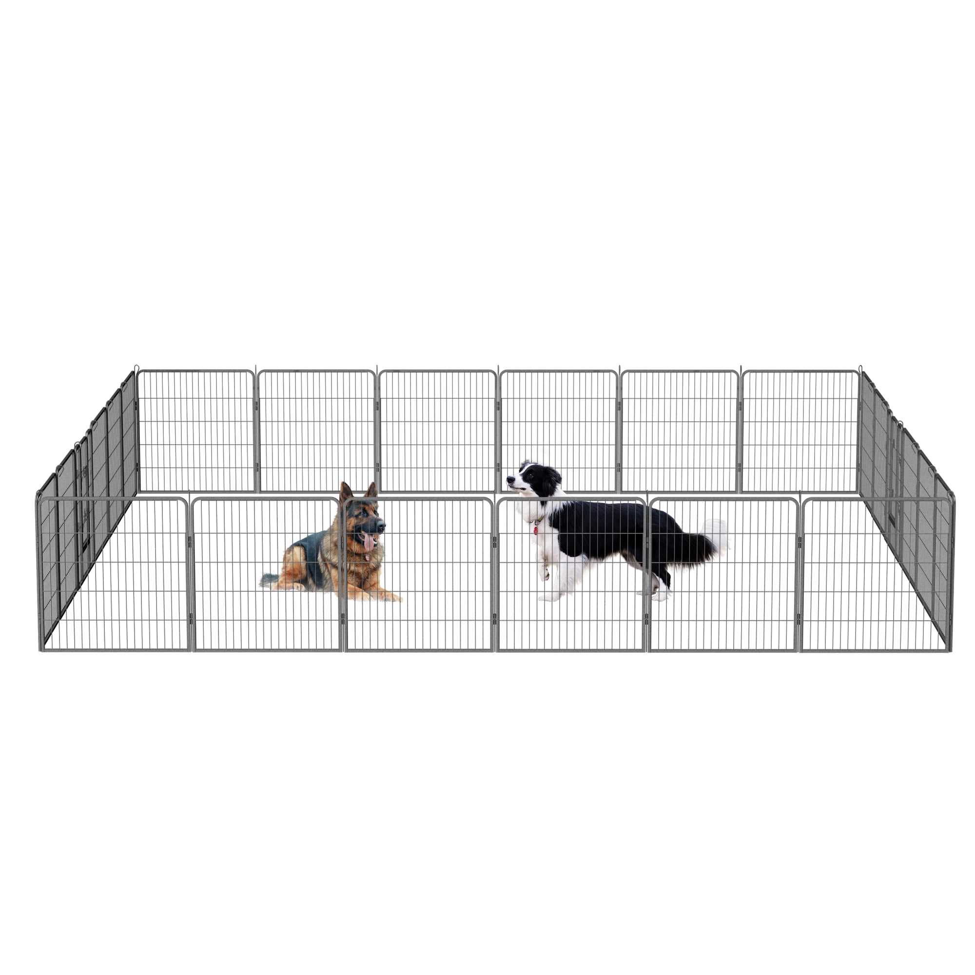 ZephyPaws Dog Playpen Outdoor with Low Threshold Full Gate,32" Height ...