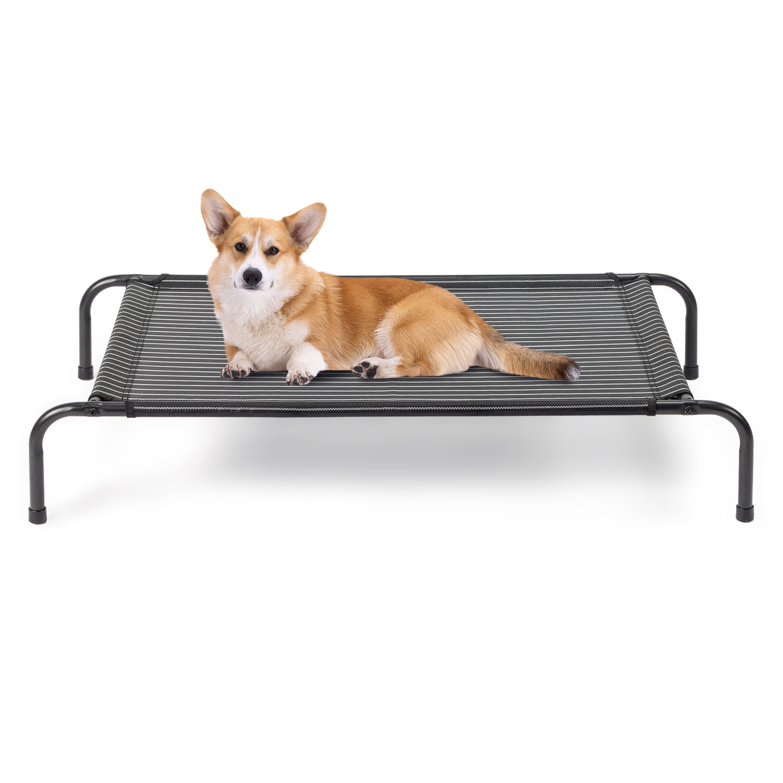 ZephyPaws Mesh Elevated Dog Bed with Durable Metal Frame for Medium Dog ...