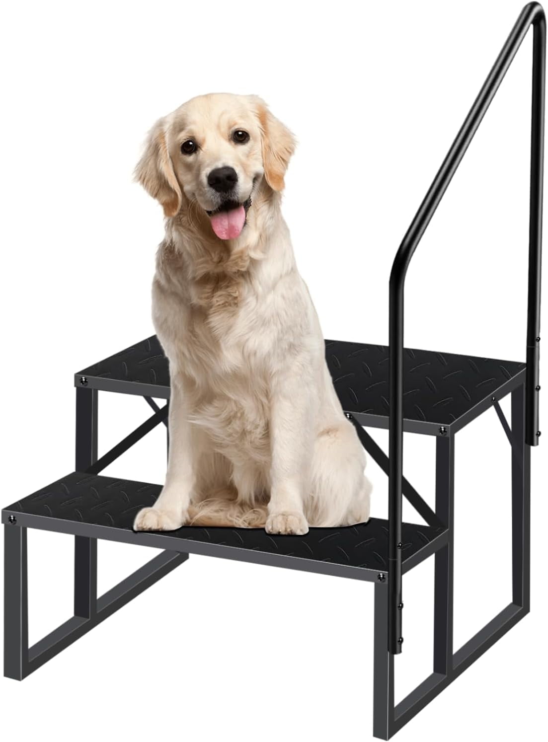 ZephyPaws RV Steps with Two handrails,2 Steps Mobile Home Stairs Steps ...