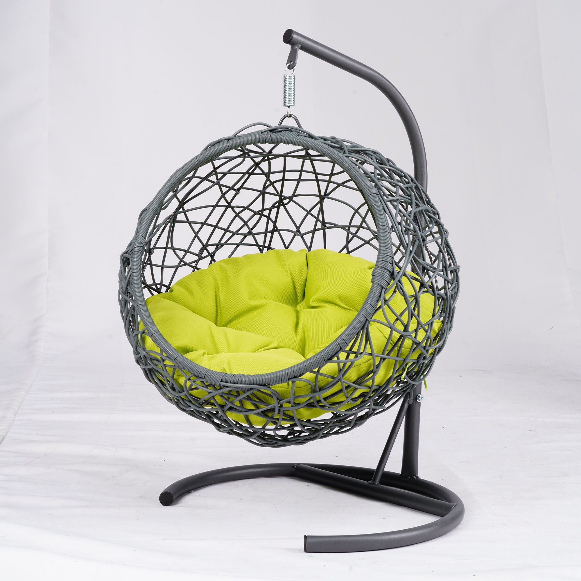Zephypaws Cat Swing Bed with Stand & Cushion,Cat Egg Chair with Rattan ...
