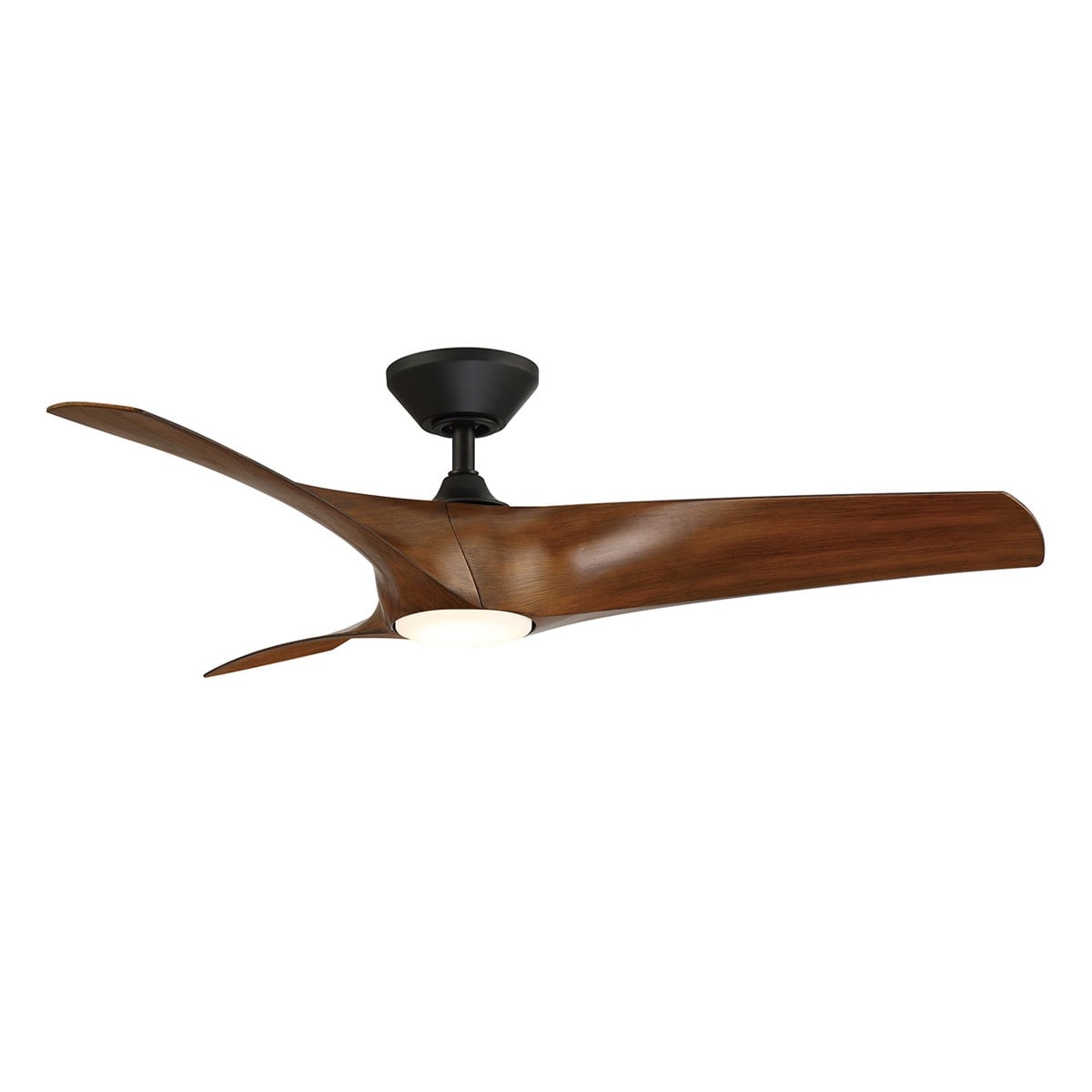 Modern Forms Zephyr 52 Inch Matte Black and Distressed Koa LED Smart ...