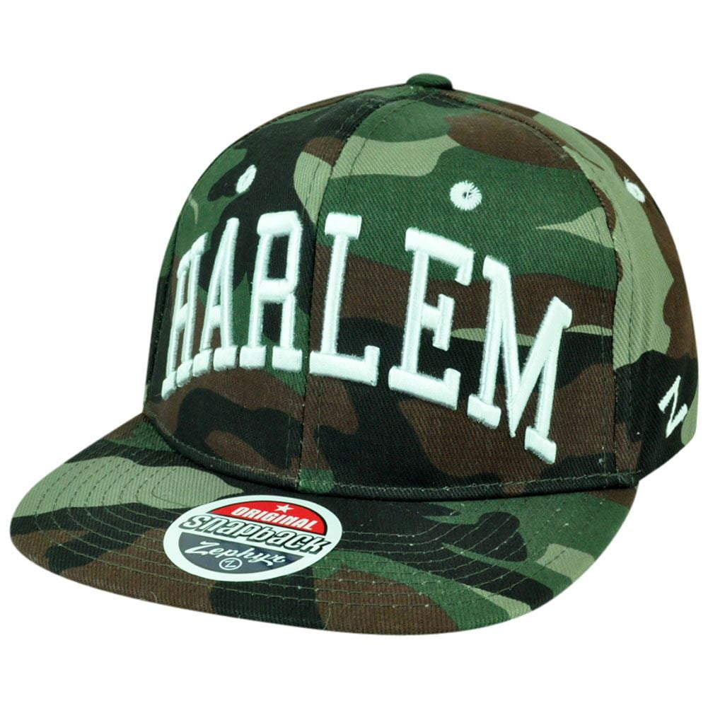 Zephyr Harlem New York City Super Star Camo Big Apple Flat Bill ...