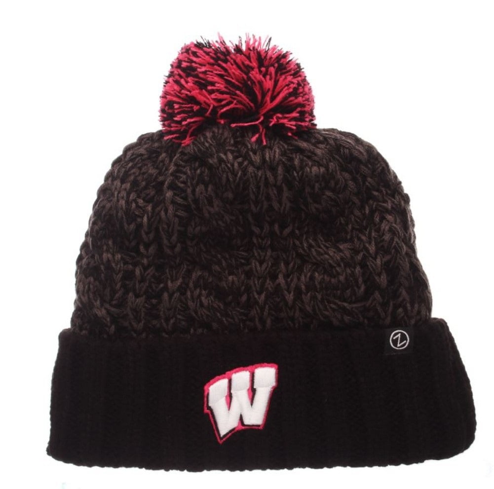 Zephyr Hats University Wisconsin Badgers "W" Knit Hat Cap NCAA College ...
