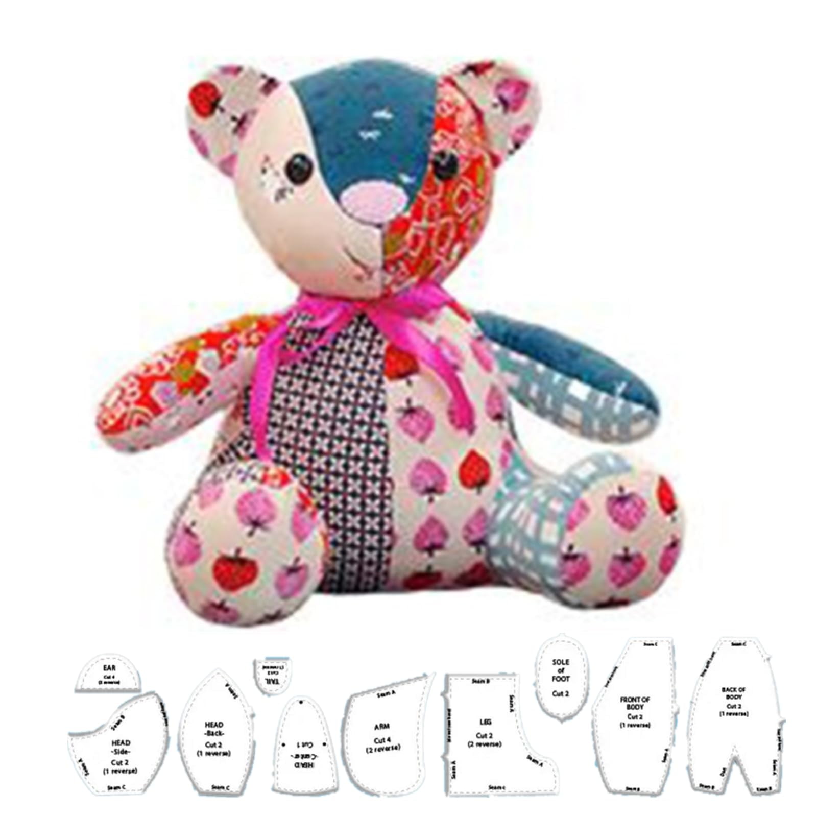 ZephyrZing 10 PCS Memory Bear Template Ruler Set with Instructions ...