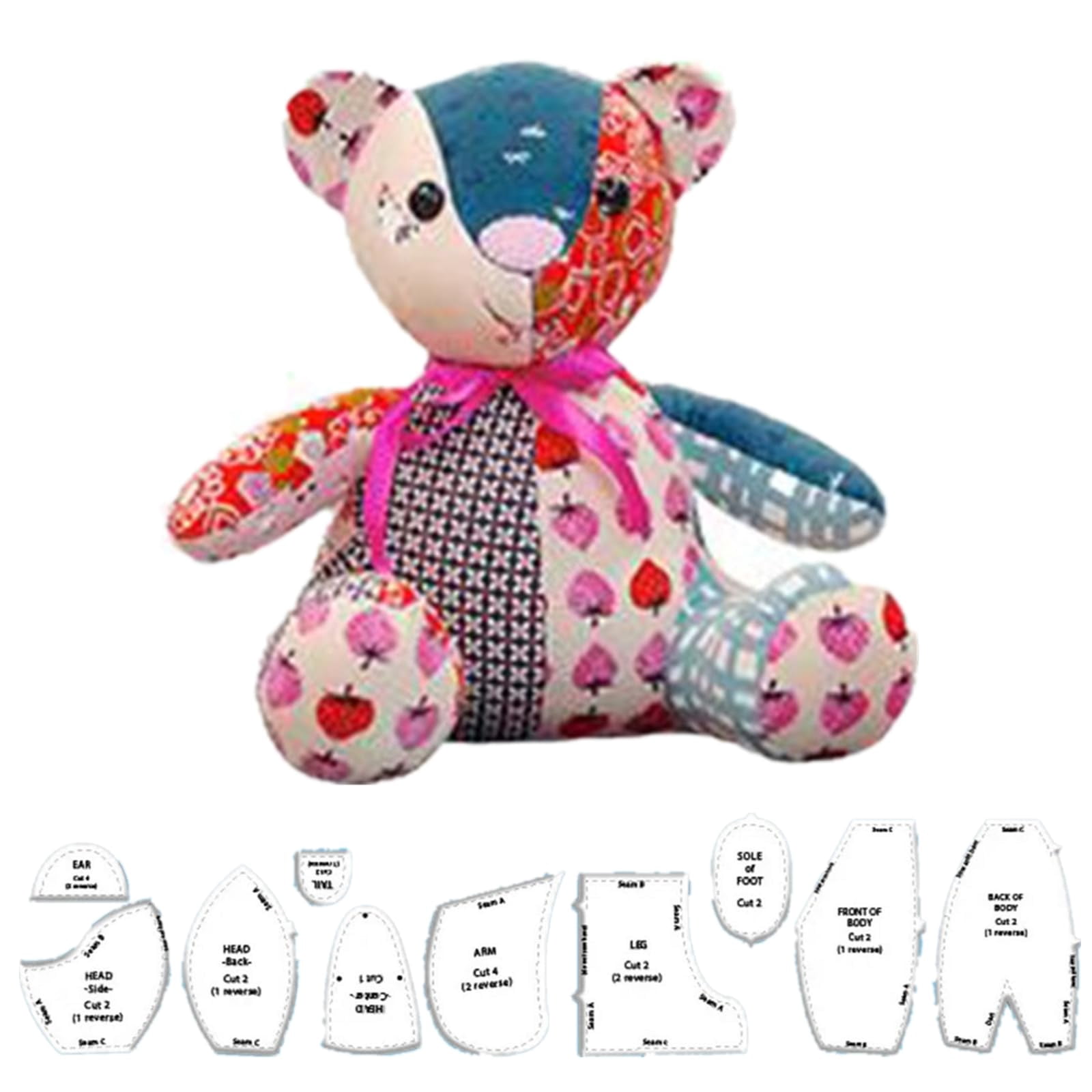 ZephyrZing 10 PCS Memory Bear Template Ruler Set with Instructions ...
