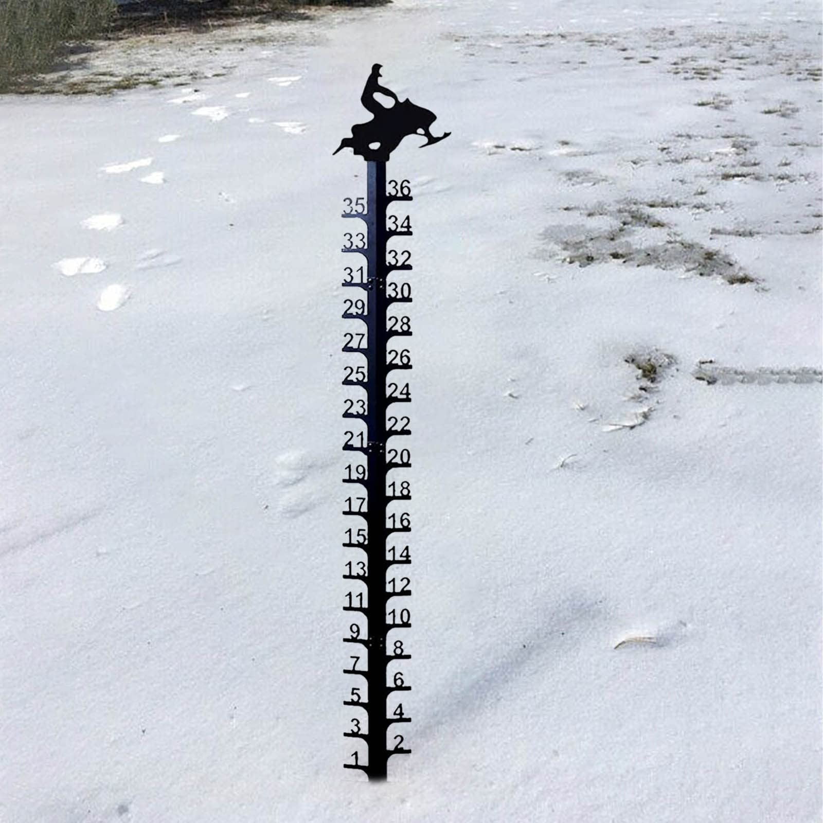 ZephyrZing 36 inch Snow Gauge Outdoor - Iron Art Snow Gauge for Yard ...
