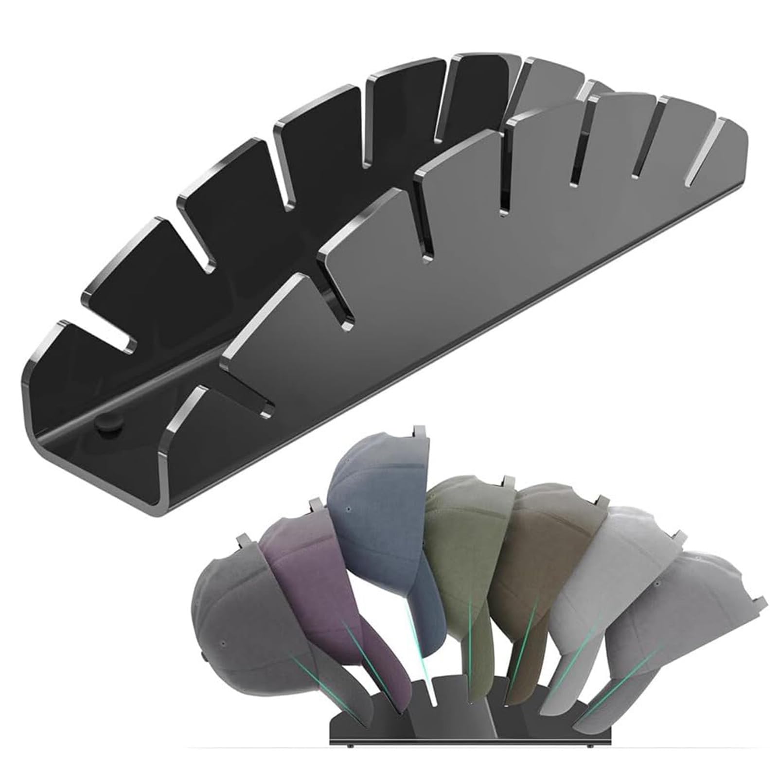 ZephyrZing Acrylic Hat Organizer for Baseball Caps - Hat Stand for ...