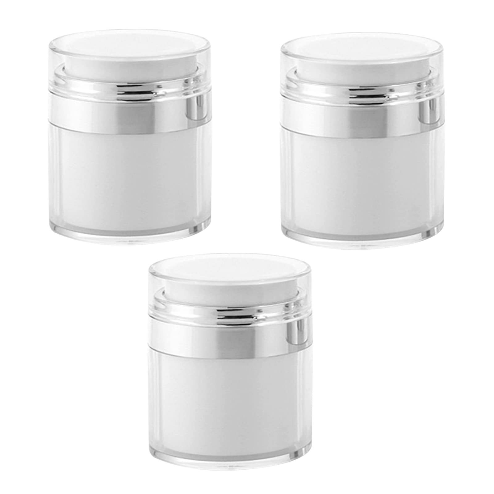 ZephyrZing Airless Pump Bottle - Empty Airless Cosmetic Container, 3pc ...