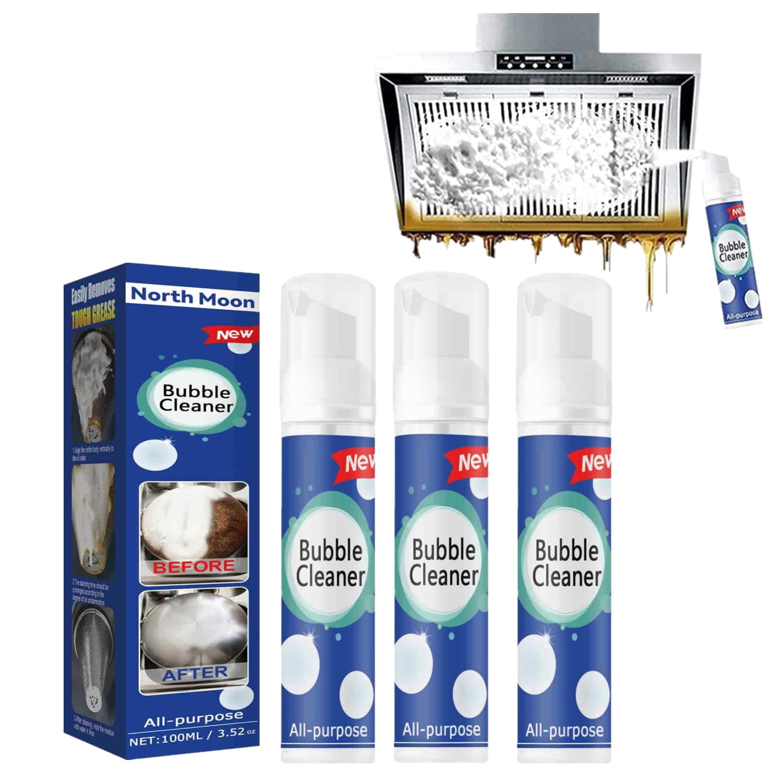 ZephyrZing Bubble Cleaner Foam Spray - North Moon Bubble Cleaner Foam ...