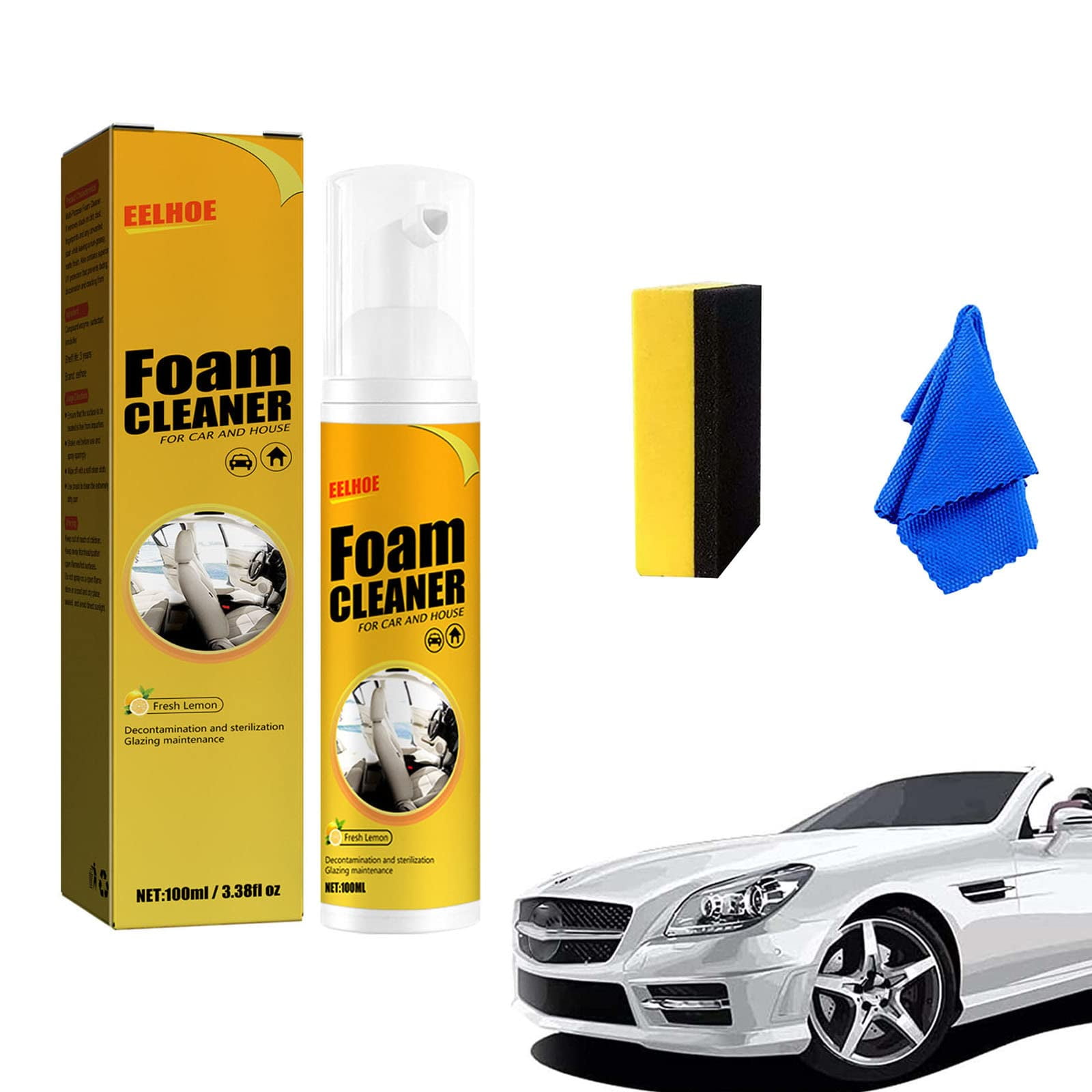 ZephyrZing Car Magic Foam Cleaner - Neat Freaks Multipurpose Foam Cleaner Magic Foam Cleaner for ...