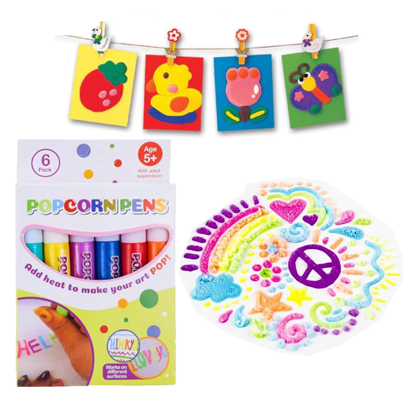 ZephyrZing DIY Bubble Popcorn Drawing Pens - Magic Puffy Pens, Magic ...