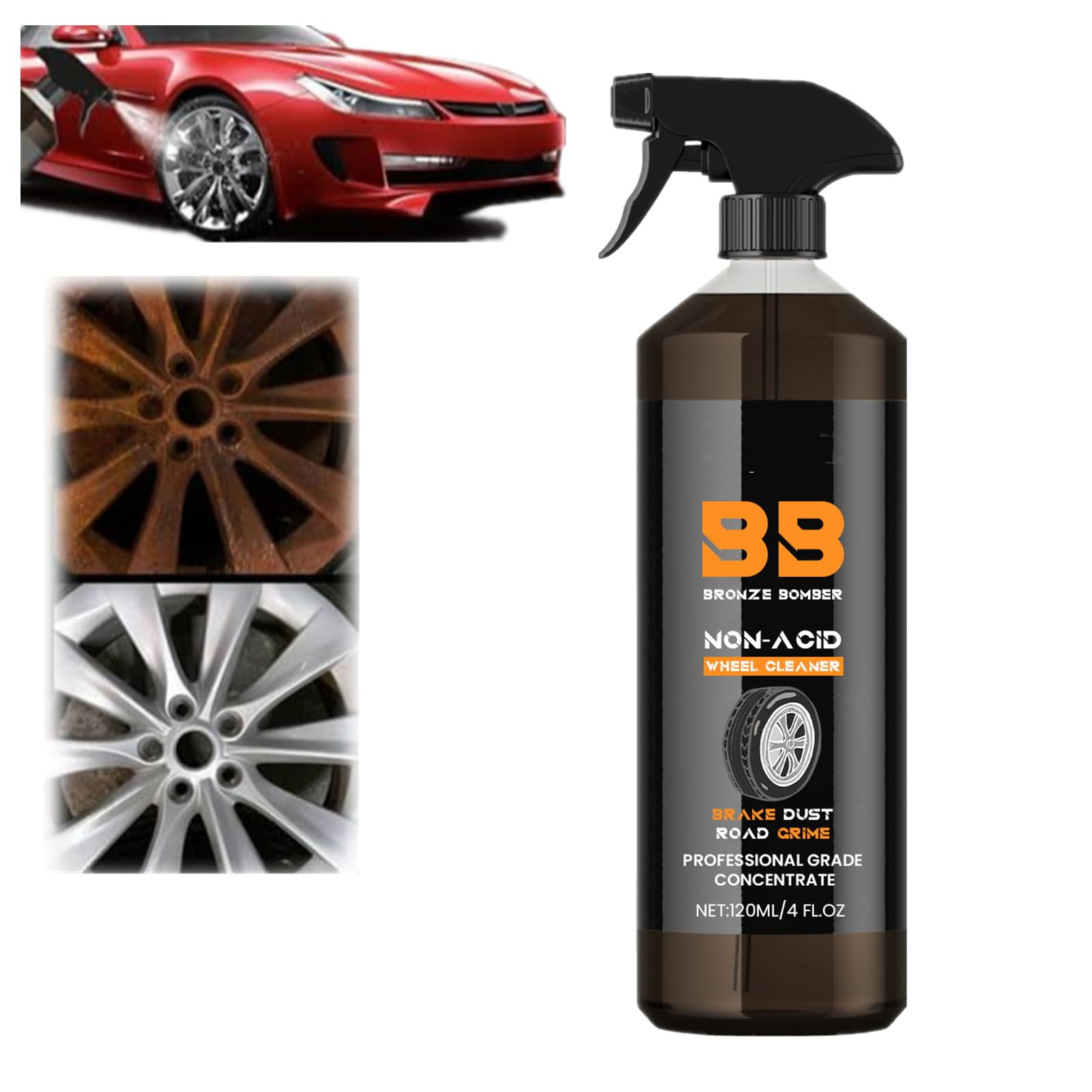 ZephyrZing Generic Bronze Bomber Brake Wheel Cleaner - 32oz BB Bronze ...