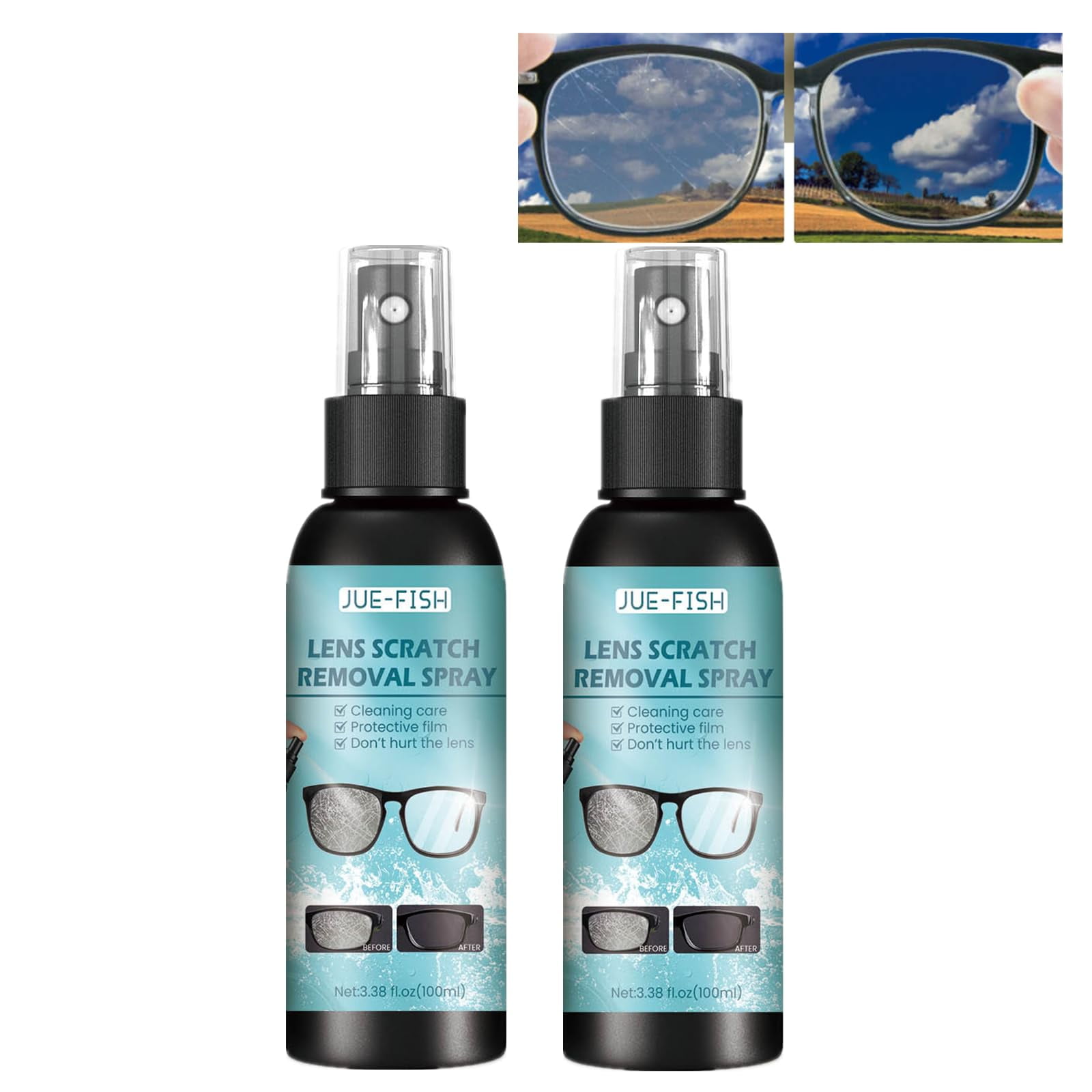 ZephyrZing Lens Scratch Removal Spray - Eyeglass Lens Scratch Remover ...