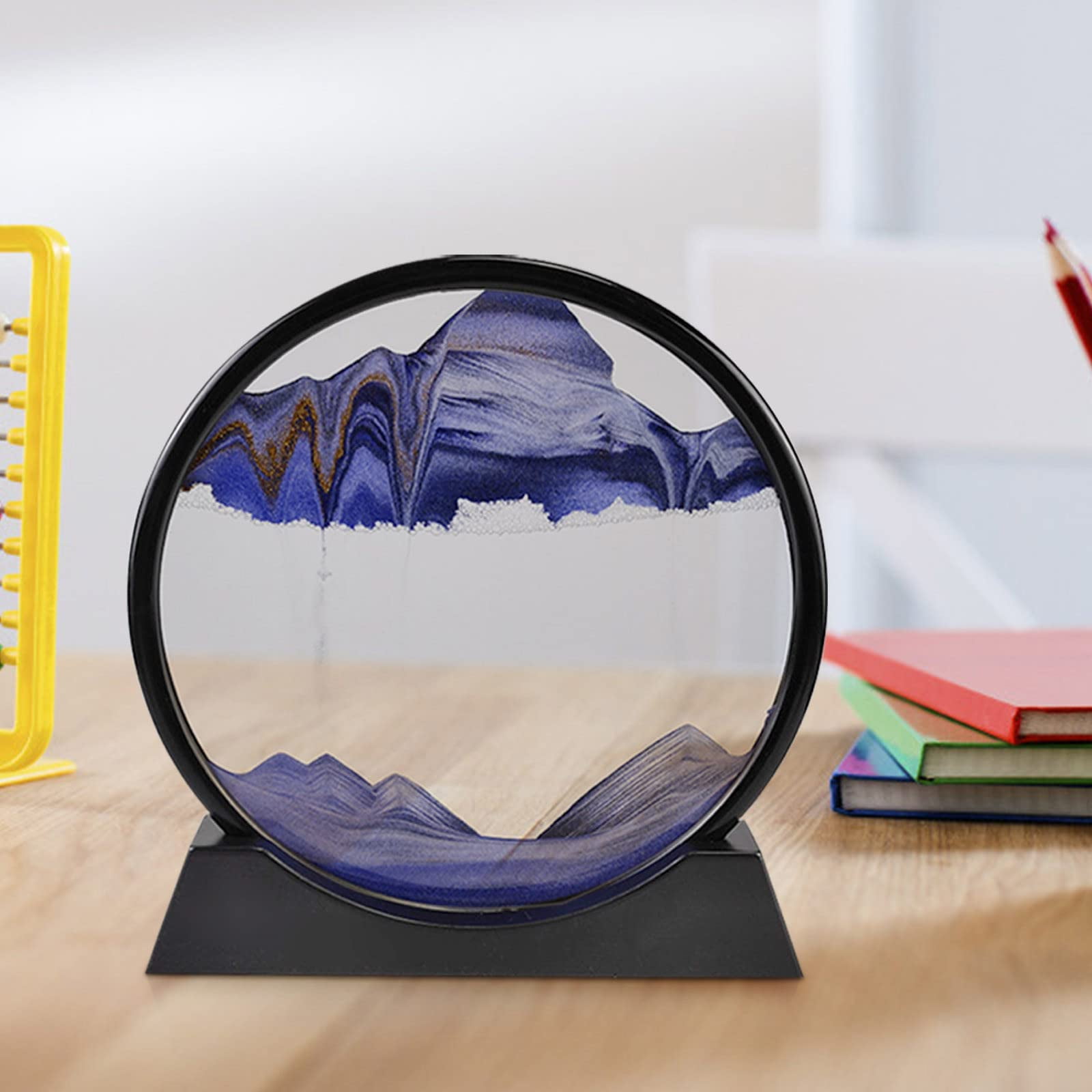 ZephyrZing Sand Art Liquid Motion, Moving Sand Art Picture in Round ...