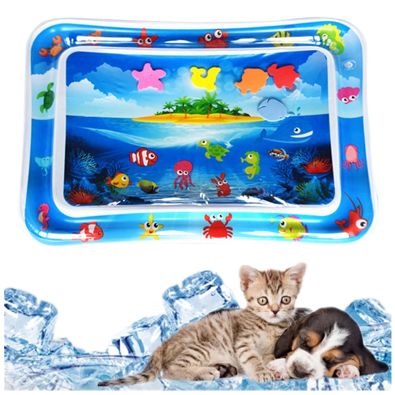 ZephyrZing Sensor Water Playmat - Water Sensory Play Mat for Cats ...