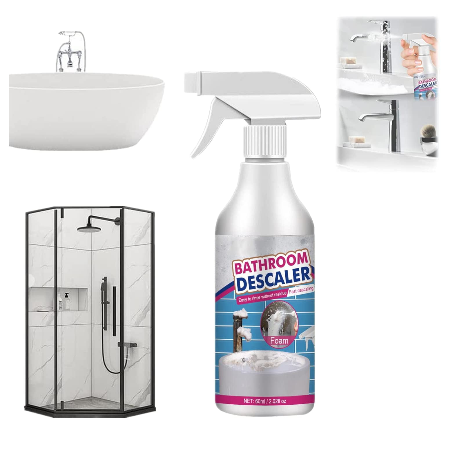 ZephyrZing Stubborn Stains Cleaner - Bathroom Descaler Cleaner Bathroom ...