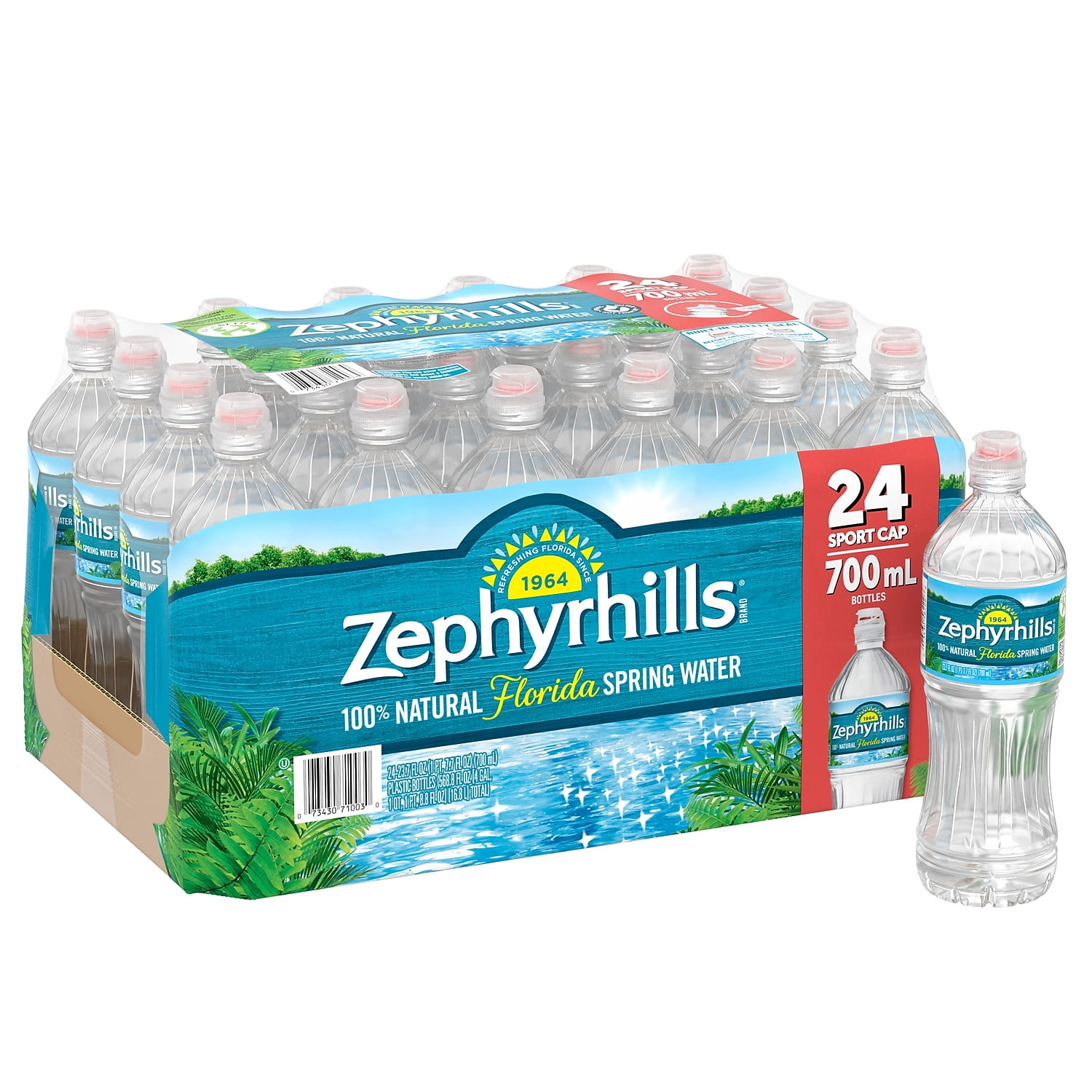 NESTLE WATERS NORTH AMERICA INC. Zephyrhills Water 700ml Bottle with ...