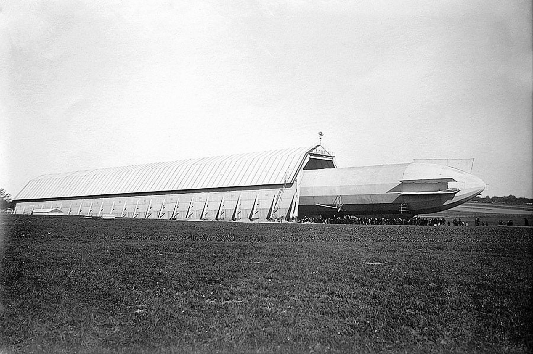 Zeppelin Airship / Blimp No. 3 Ground Shed - 12x18 Inch Laminated ...