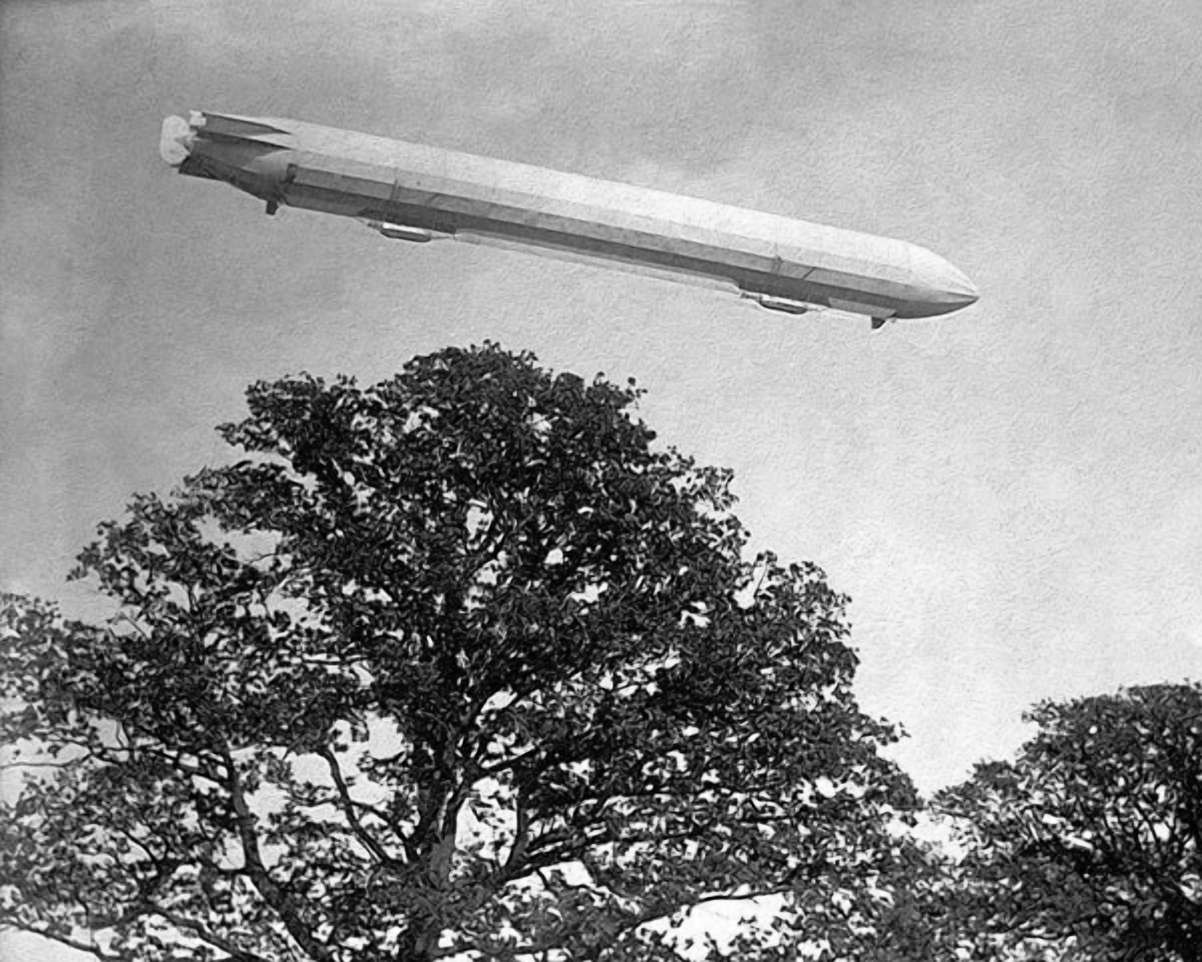 Zeppelin Airship / Blimp No.3 in Flight - 24x36 Inch Glossy Laminated ...