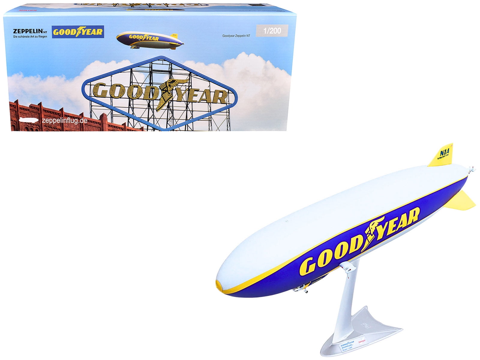 Zeppelin NT Aircraft "Goodyear Blimp - Wingfoot One" (N1A) Gray and ...