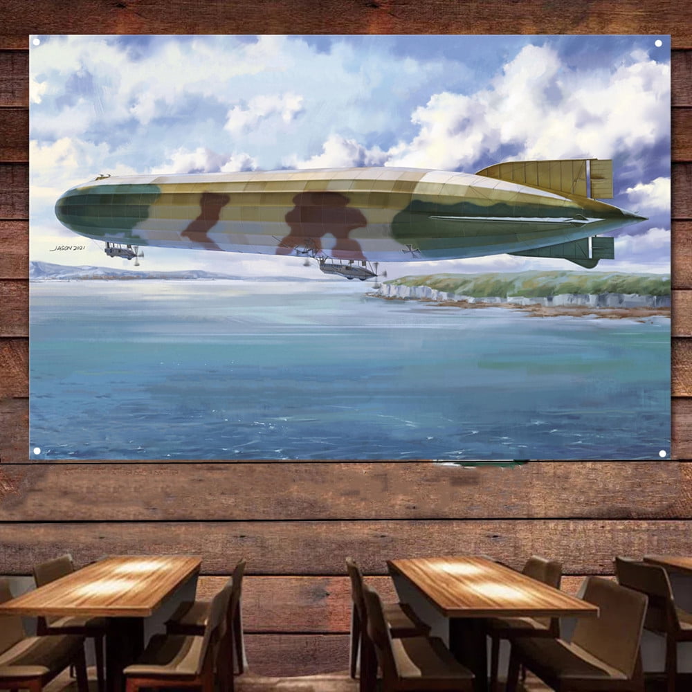 Zeppelin Q Class Airship Military Fighter Jet Wall Decor - Attack ...