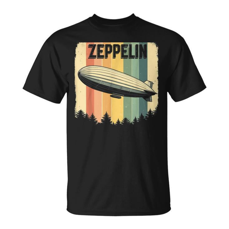 Zeppelin T-Shirt - Vintage 70s 80s Dirigible Airship Tee - Retro Rock ...