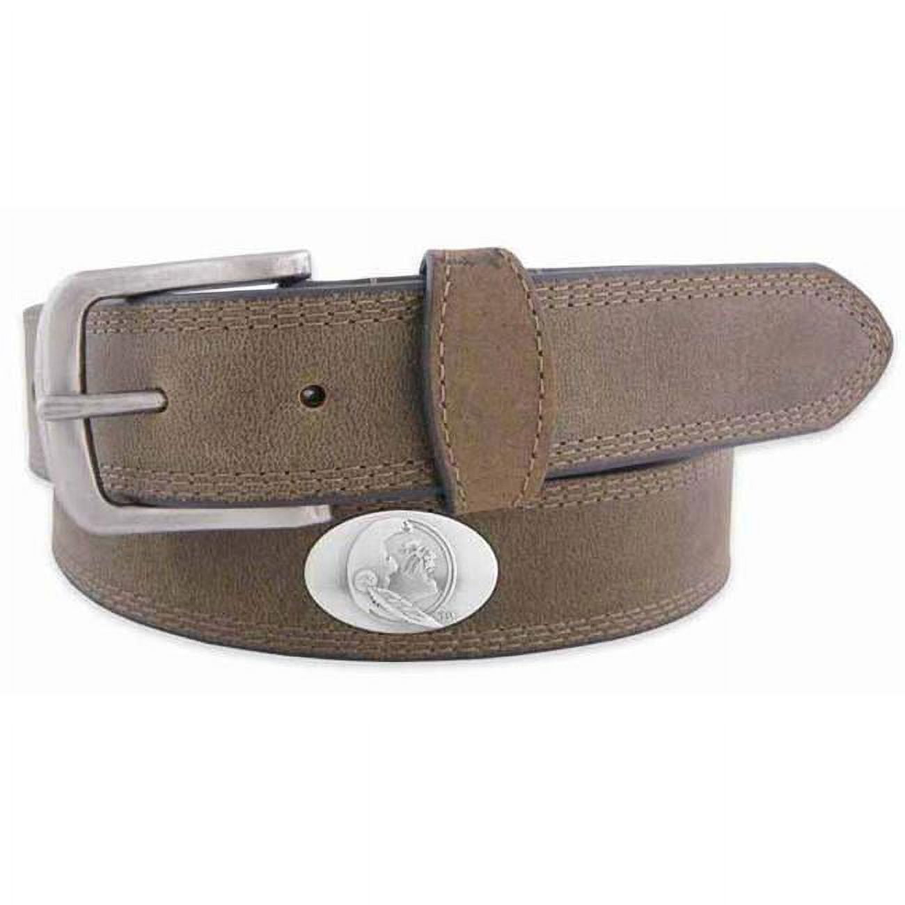 ZeppelinProducts FSU Concho Crazyhorse Leather Belt- 40 Waist - Walmart.com