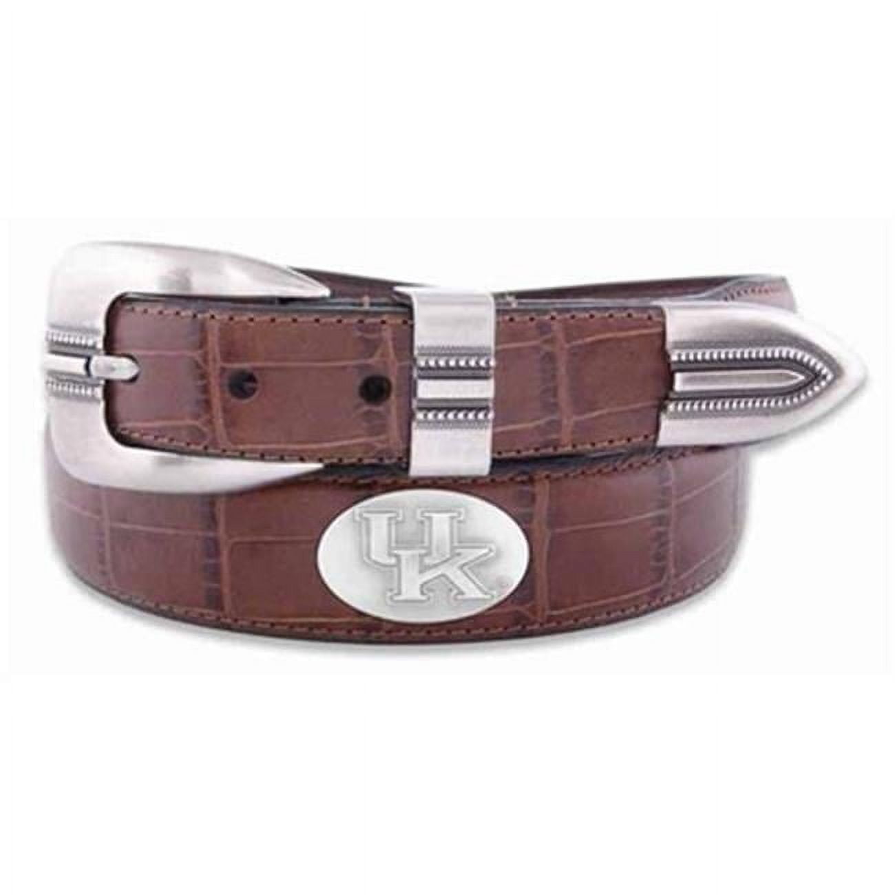 ZeppelinProducts UKY-BOLPTCRC-TAN-34 Kentucky Concho Croc Tan Leather ...