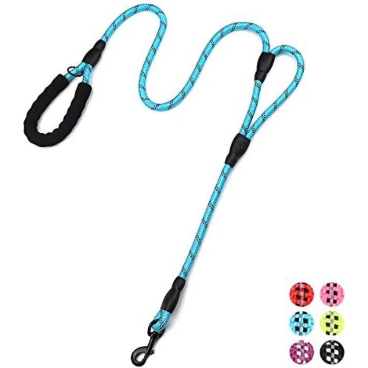 Zeprnir Pet Rope Dog Leash 6ft Long,Traffic Padded Two Handle,Heavy ...